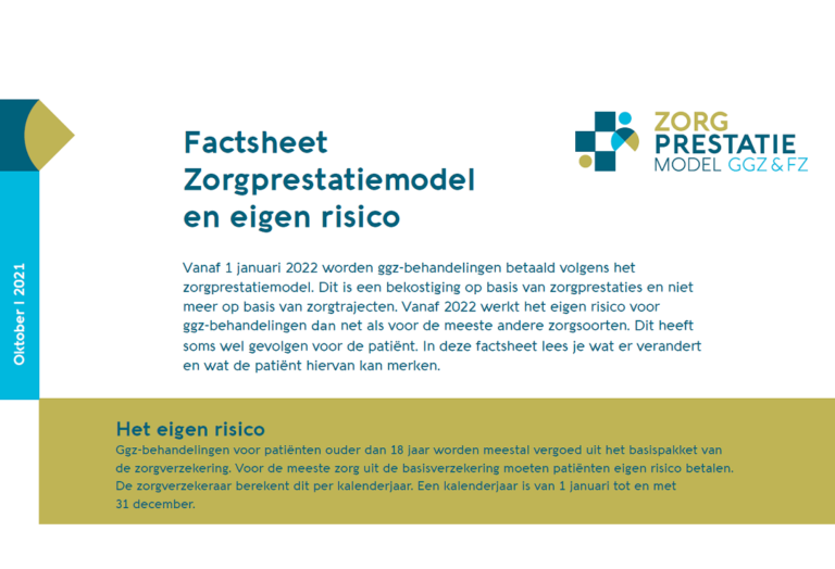 Factsheet aankomende veranderingen eigen risico voor ggz-behandeling - ggz.nl